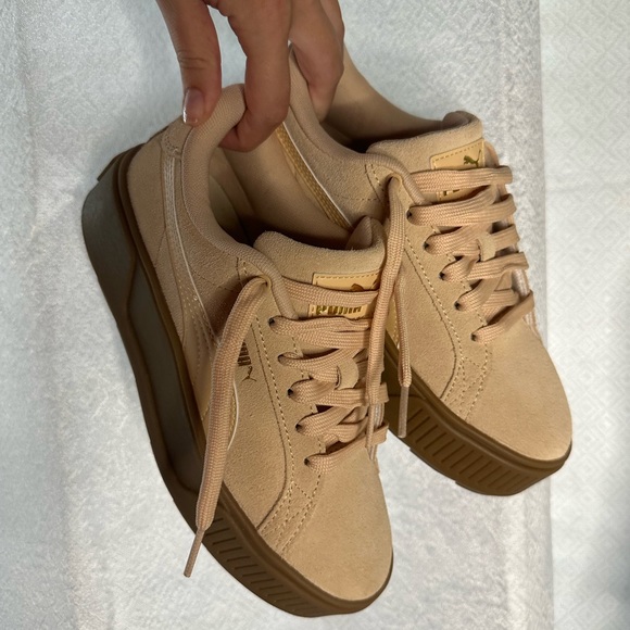 Puma | Shoes | Puma Tanbrown Suede Sneakers | Poshmark
